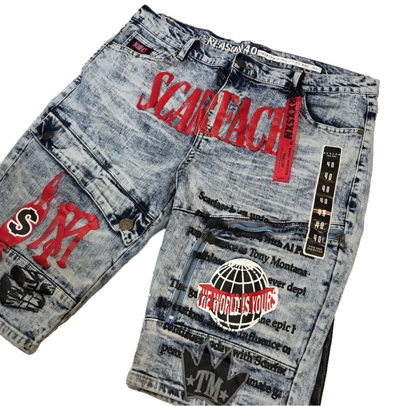 Reason | Shorts | Mens Scarface Shorts Size 4 | Poshmark